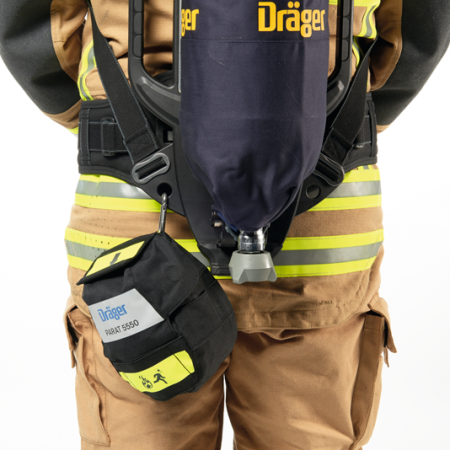 Dräger PARAT 5550 Brandfluchthaube im Holster nach EN 137 – ÖBFV